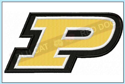 Purdue University Embroidery Design ⋆ 6 sizes ⋆ Blu Cat Red Dog