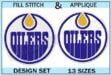 Edmonton Oilers Embroidery Logo Set ⋆ 13 sizes ⋆ Blu Cat Red Dog