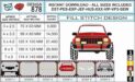 Jeep Cherokee Embroidery Design ⋆ in 5 sizes ⋆ Blu Cat Red Dog