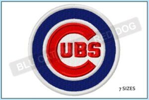 Chicago Cubs Embroidery Design ⋆ 7 sizes 1 to 5 inch ⋆ Blu Cat Red Dog