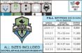 Seattle Sounders Embroidery Design ⋆ 5 sizes ⋆ Blu Cat Red Dog